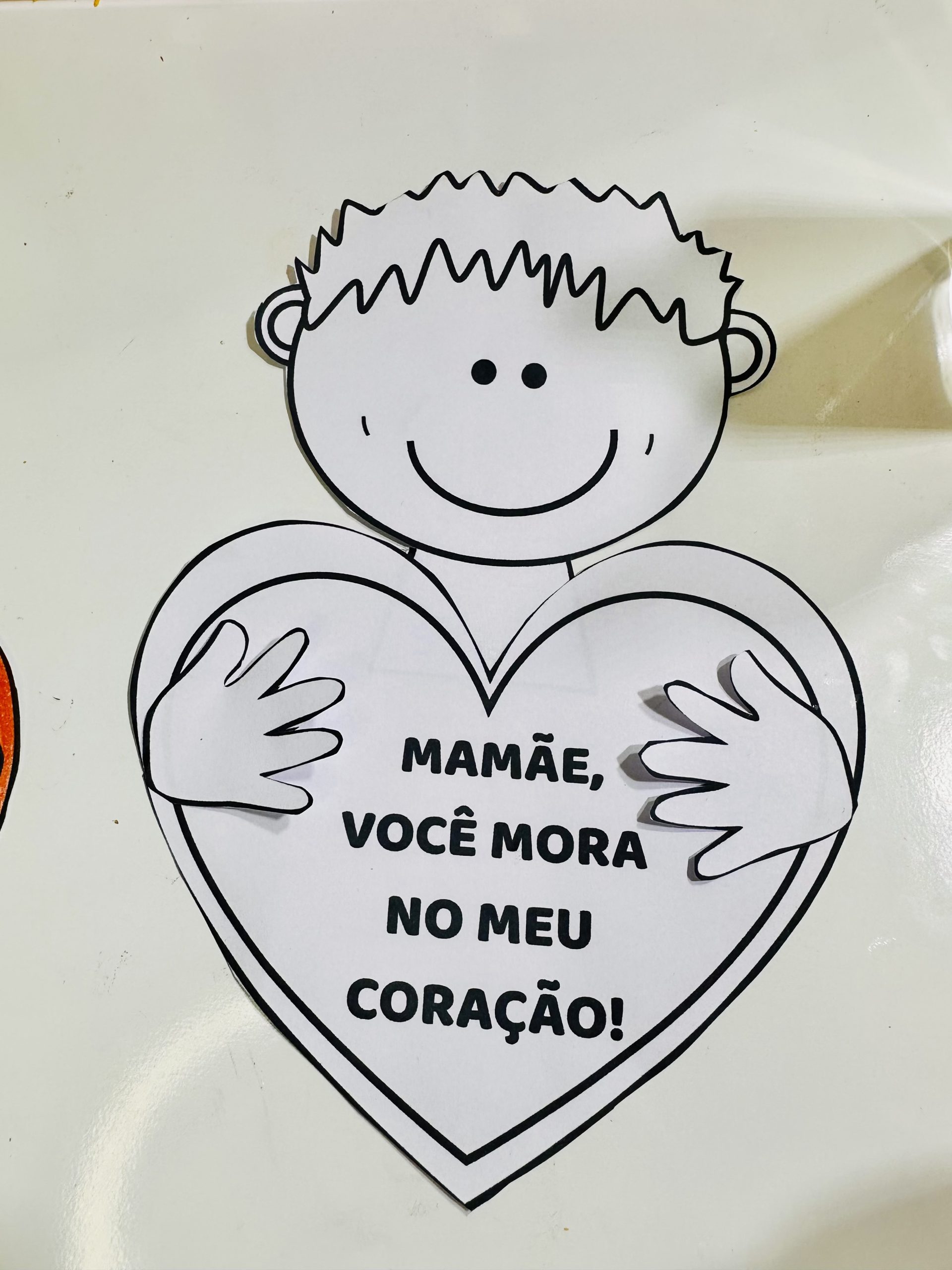 CARTÃO DIA DAS MÃES - Mamãe você mora no meu coração - Espaço ...