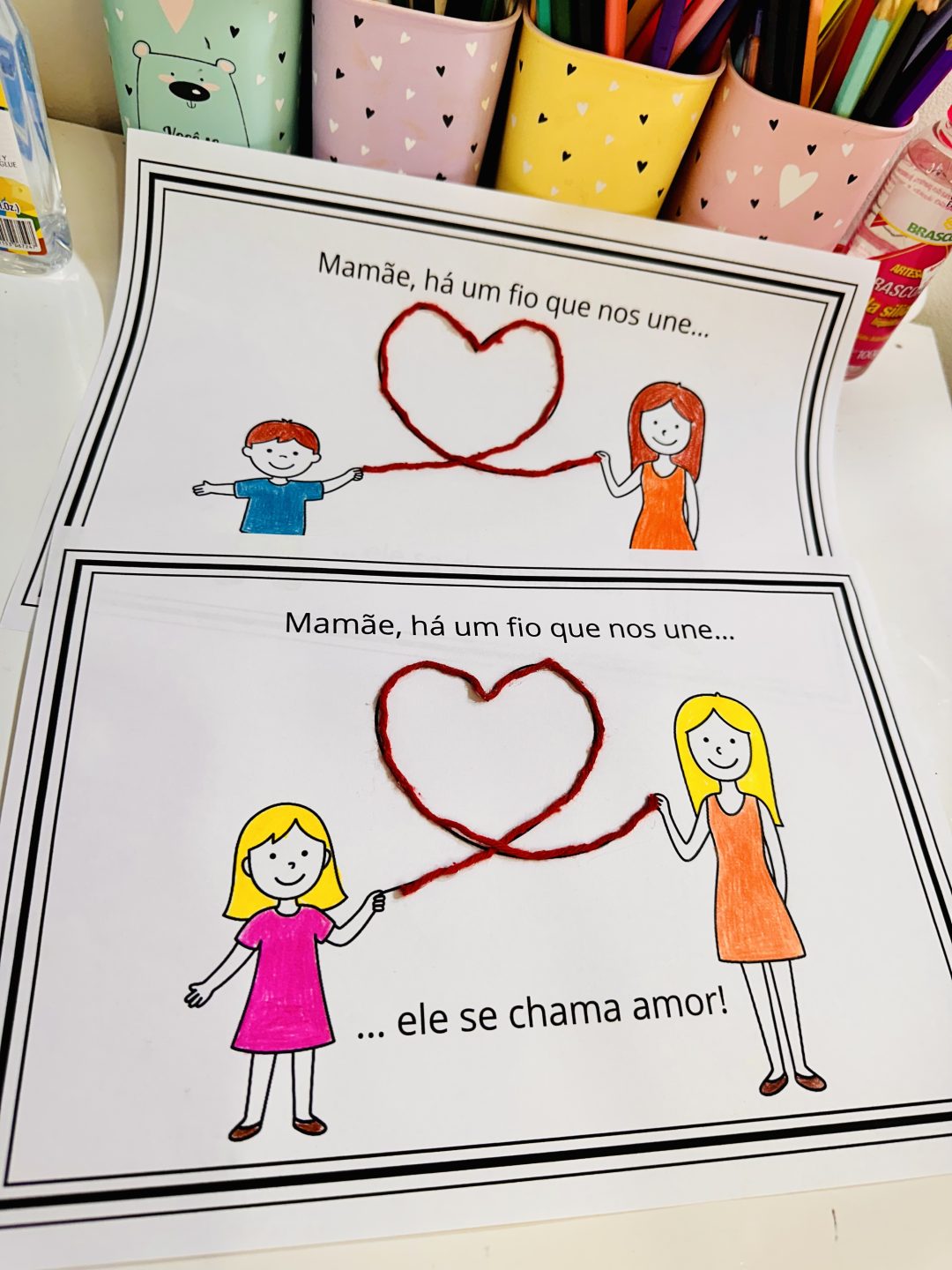 ATIVIDADE INTERATIVA DIA DAS MÃES- Mamãe, há um fio que nos une… ele se ...