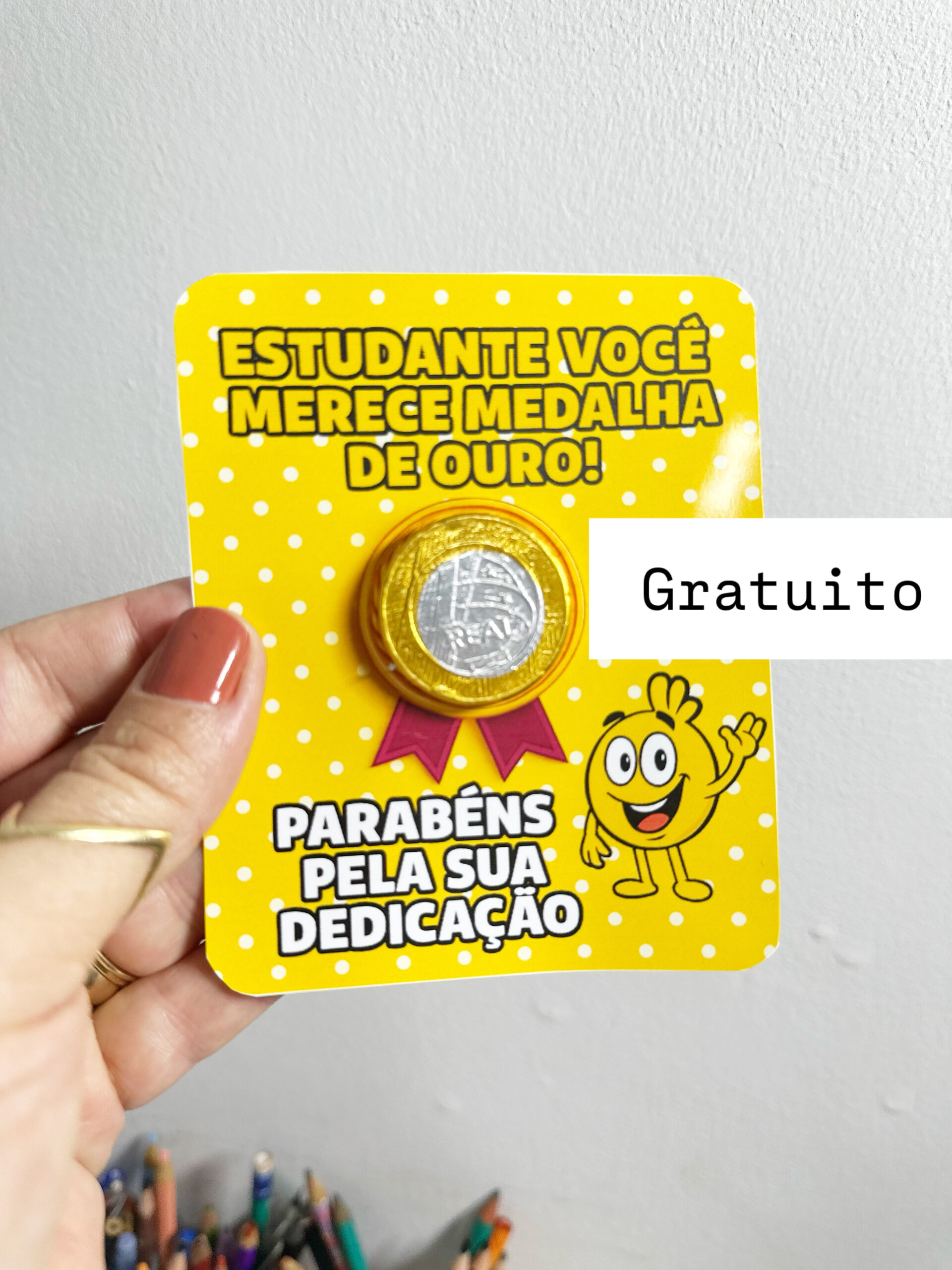Cartão dia do Estudante (gratuito) - Espaço Pedagógico Encantar
