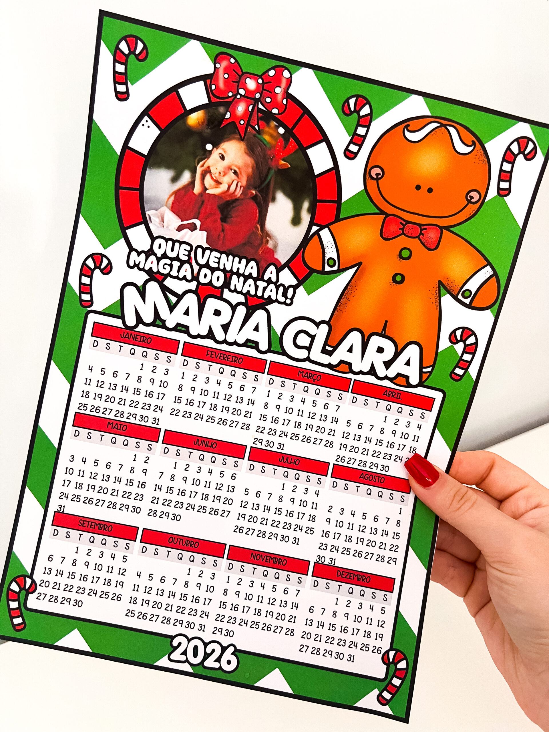 Calendários Editáveis de Natal - Espaço Pedagógico Encantar